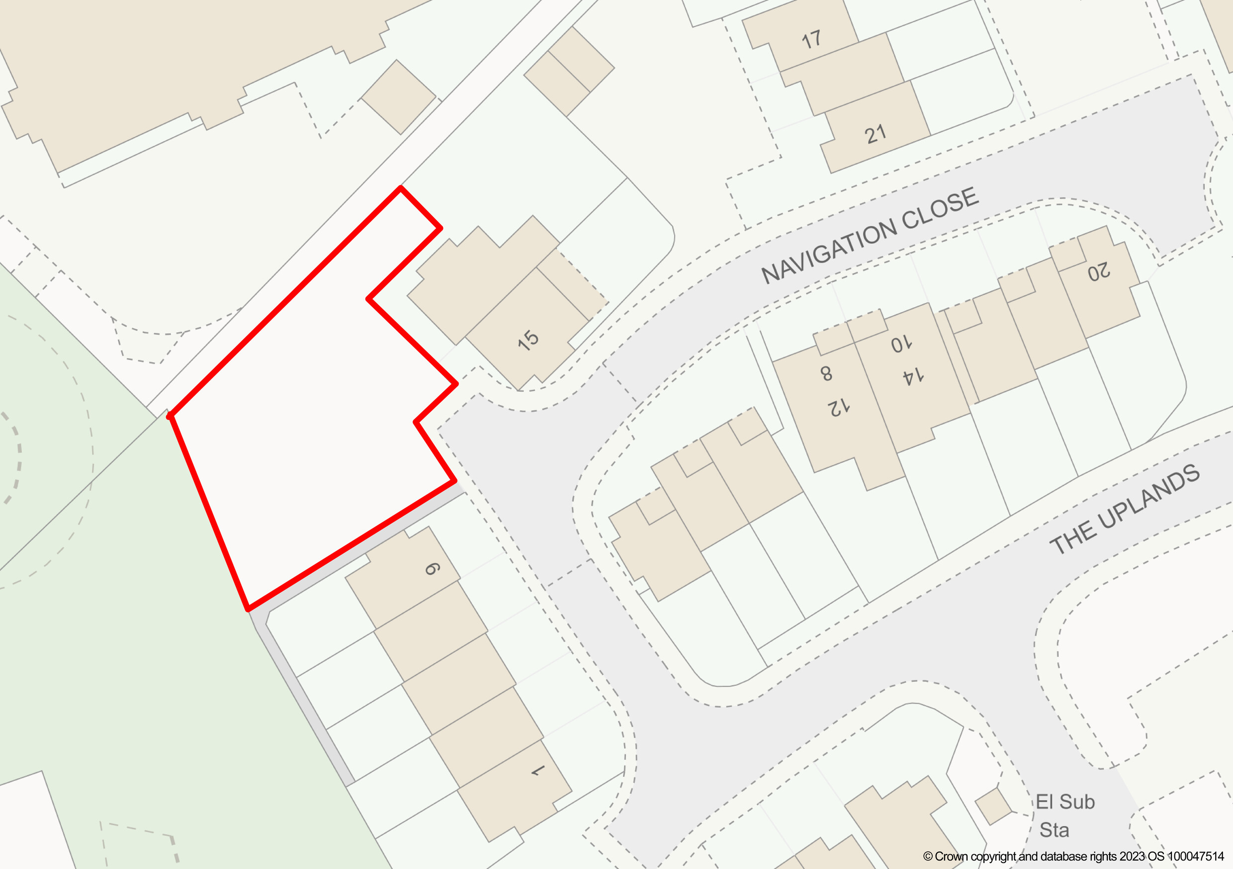 Land at 9 & 15 Navigation Close, Melton Mowbray, Leicestershire LE13 ...